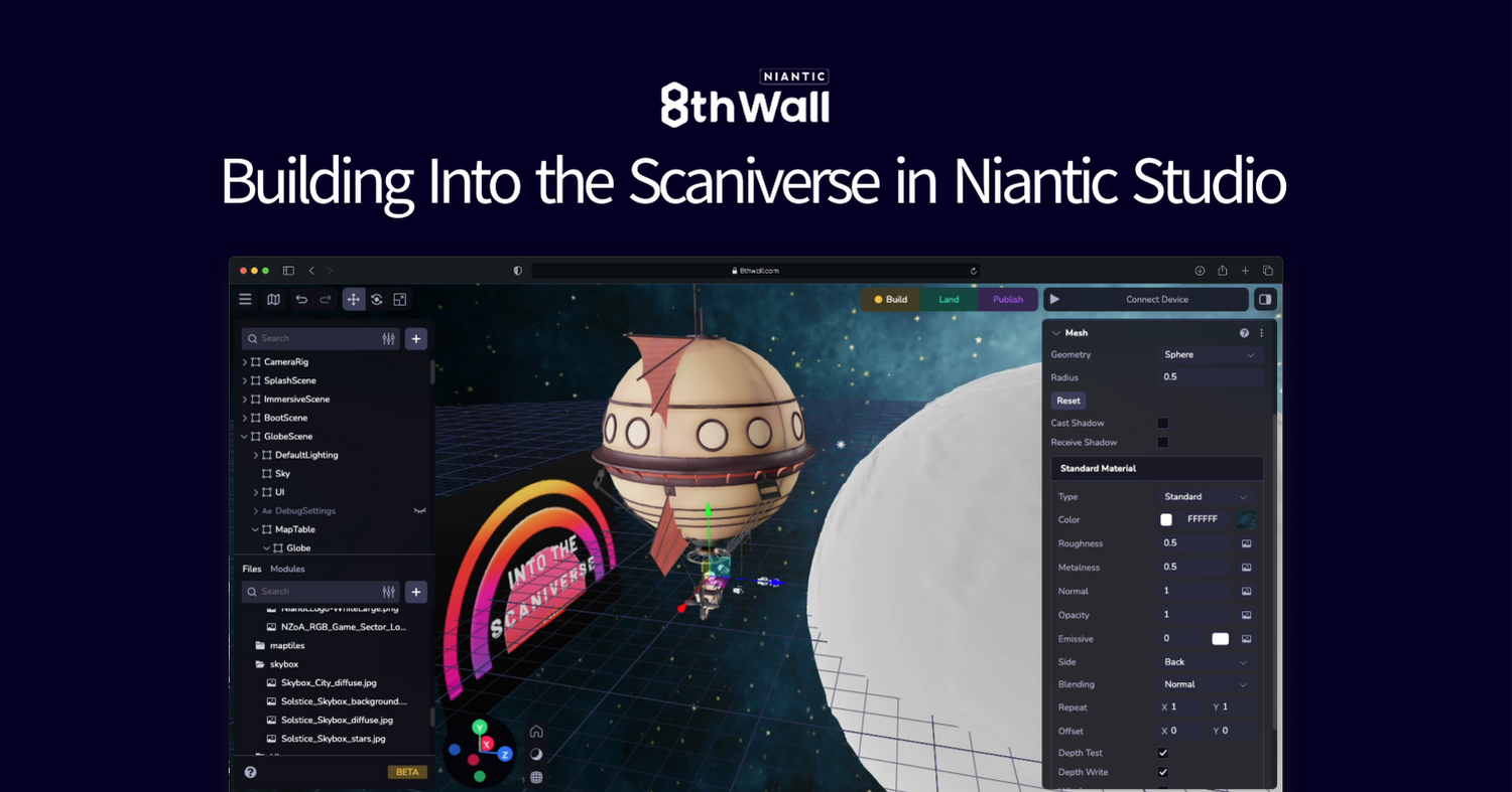 Building Into the Scaniverse in Niantic Studio | 8th Wall